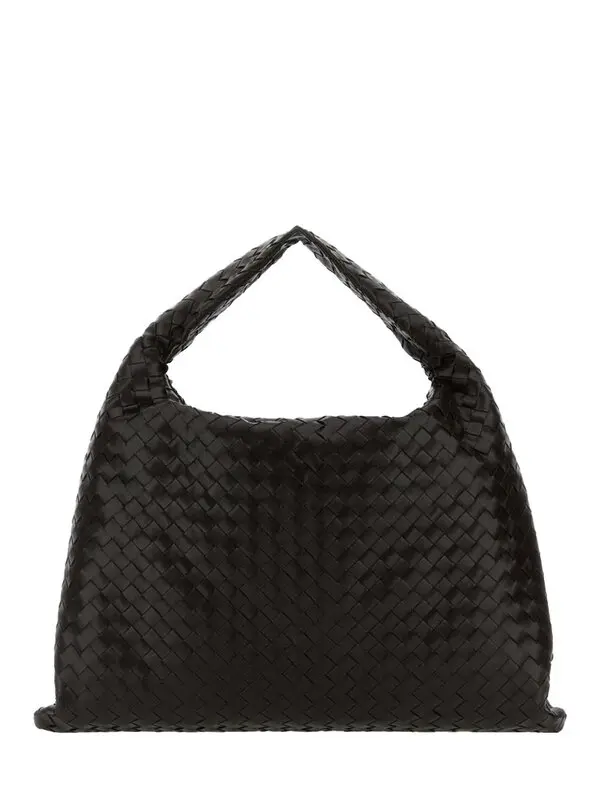 Bottega Veneta Hop Large Intrecciato Leather Shoulder Bag - Brown