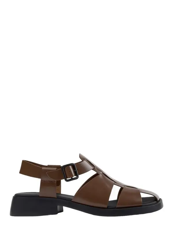 Camper Dana Leather Sandals - Brown
