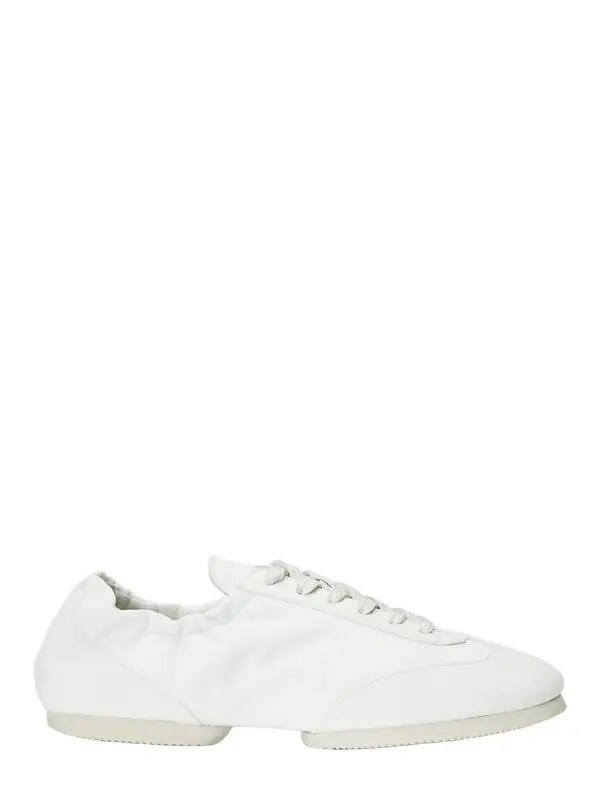 Ralph Lauren Suede Pony Ballerina Sneaker - Deckwash White