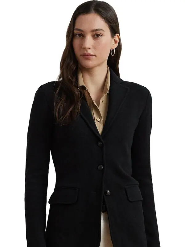 Ralph Lauren Cotton-blend Sweater Blazer - Polo Black