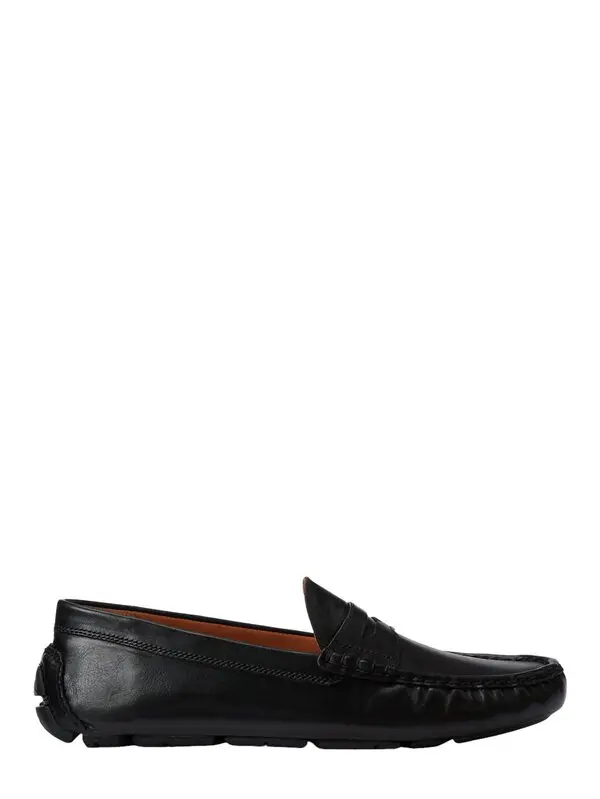 Ralph Lauren Anders Leather Driver - Black