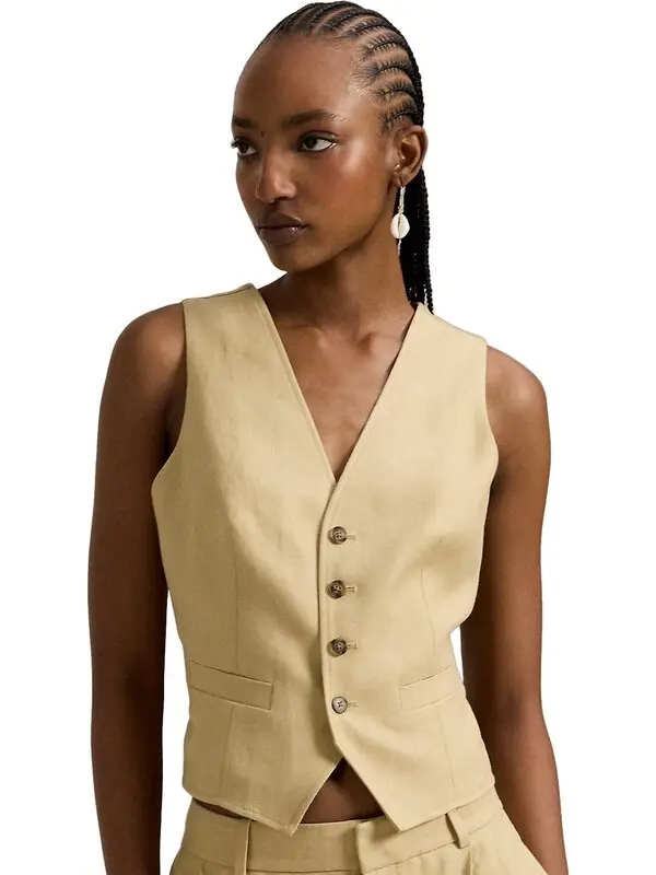 Ralph Lauren Hemp Vest - Dune Tan
