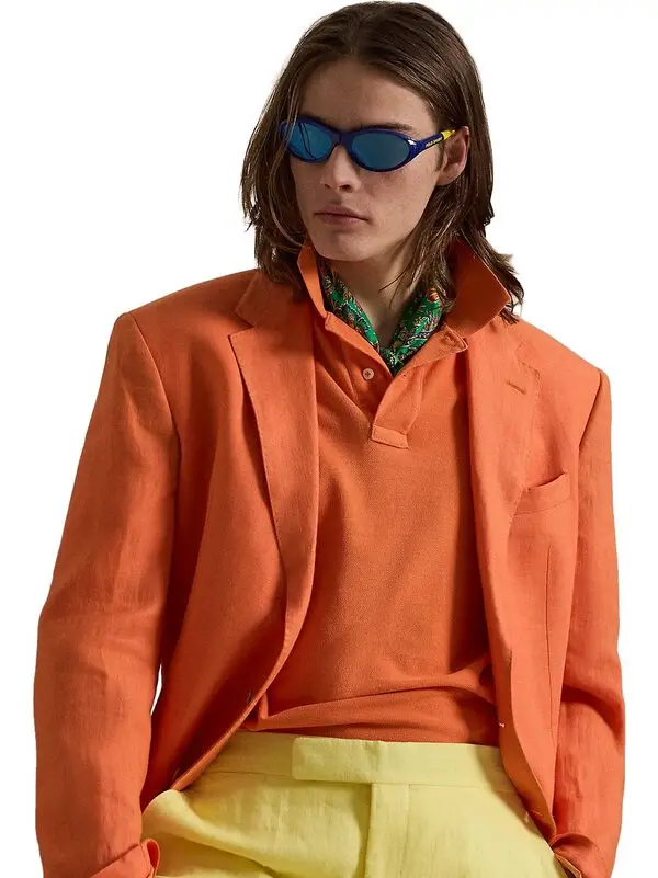 Ralph Lauren Polo Tailored Fit Linen Suit Jacket - Spring Melon
