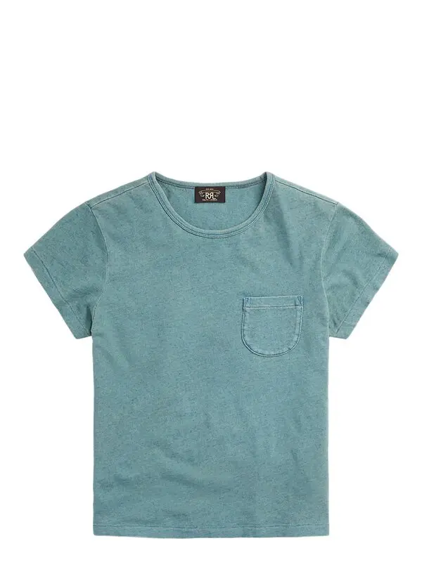 Ralph Lauren Cotton-linen Pocket Tee - Washed Indigo