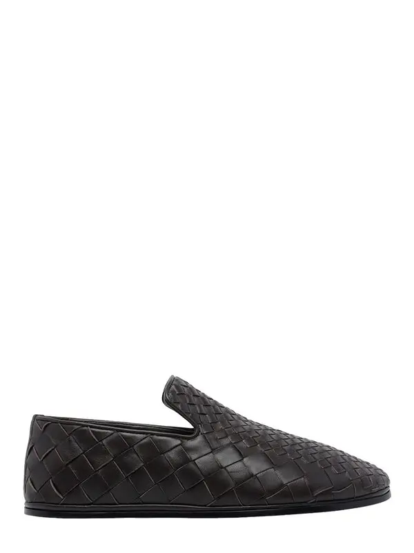 Bottega Veneta Woven Loafers - Brown