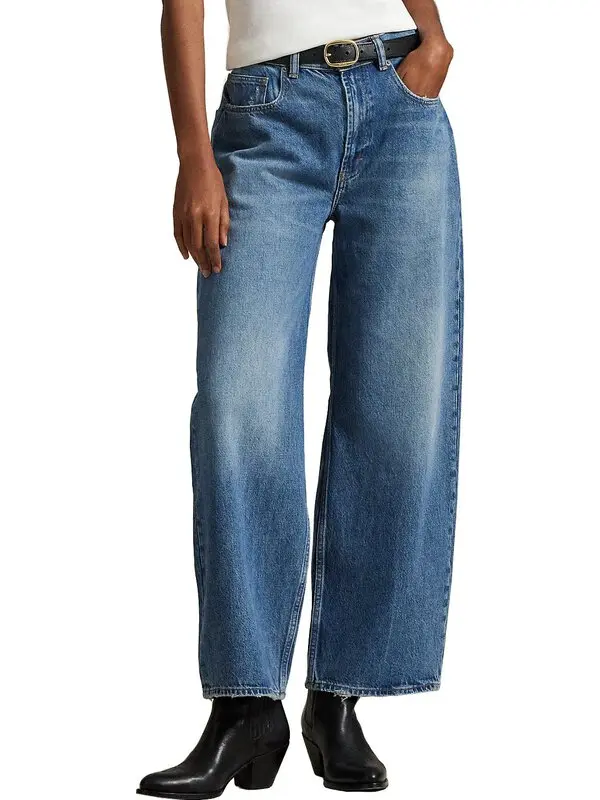 Ralph Lauren Relaxed Wide-leg Jeans - Cay Wash