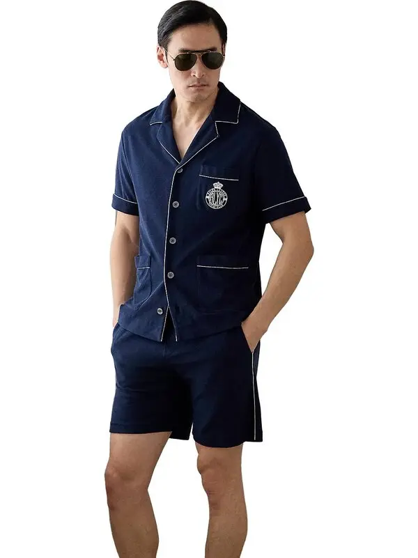 Ralph Lauren Cotton-silk Terry Short - Chairman Navy