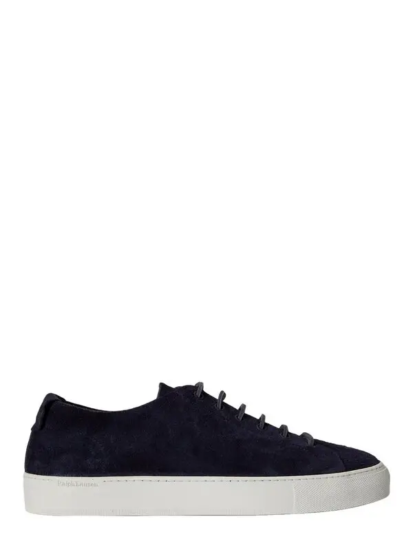 Ralph Lauren Jermain Deconstructed Calf-suede Sneaker - Hunter Navy