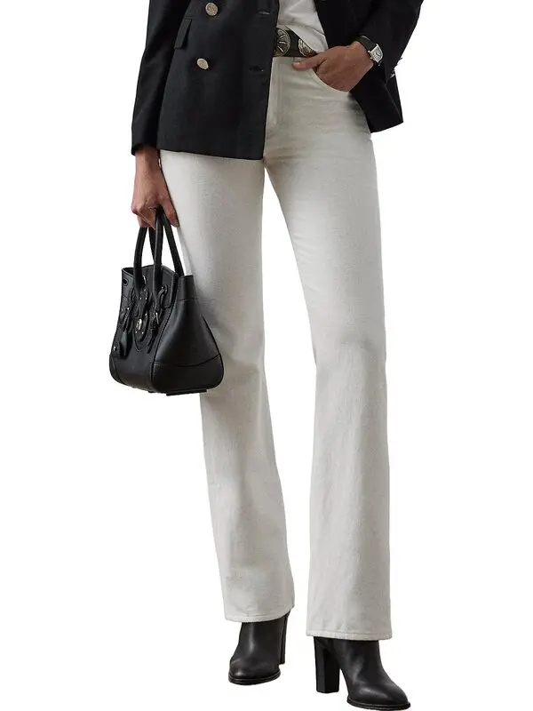 Ralph Lauren Kaida Relaxed Bootcut Jean - Chic White