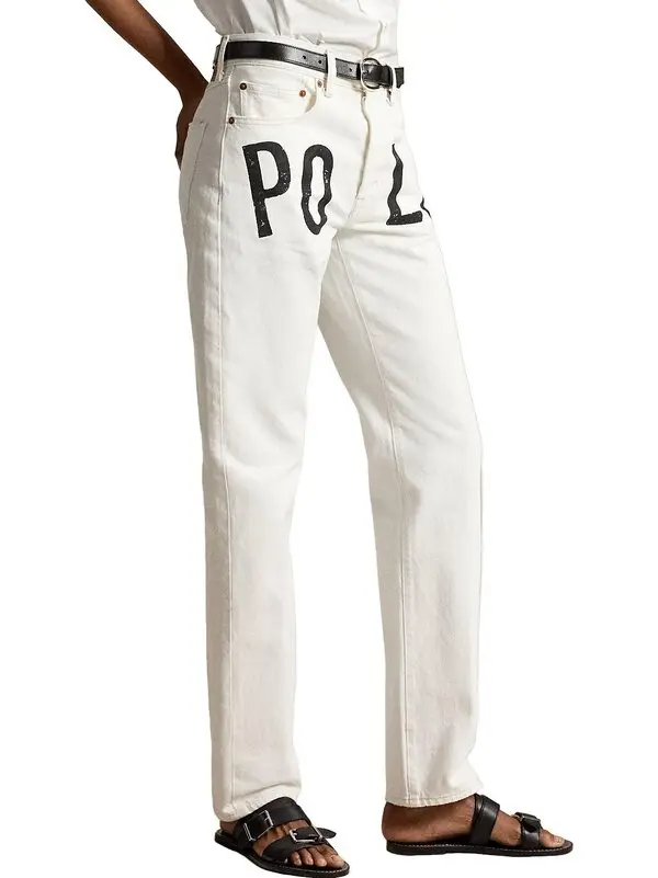Ralph Lauren Logo Relaxed Straight Jean - Laurea Wash