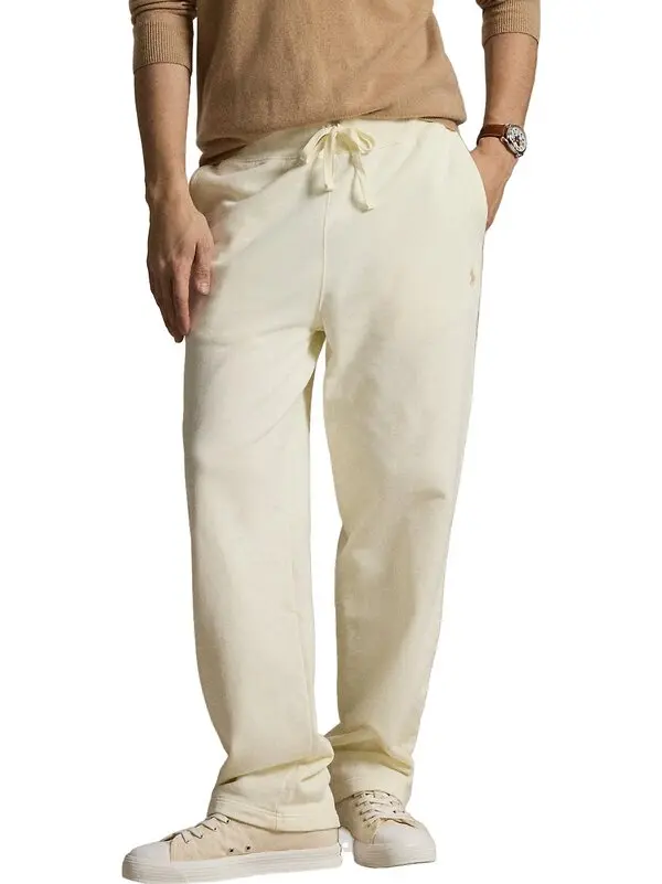 Ralph Lauren Loopback Fleece Drawstring Pant - Clubhouse Cream