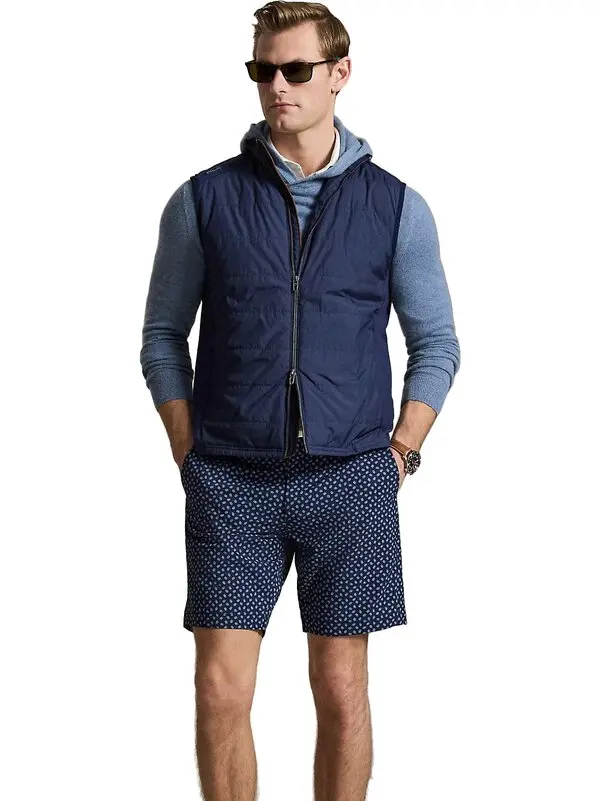 Ralph Lauren 9-inch Tailored Fit Stretch Print Short - Links Deco Mini Refined Navy