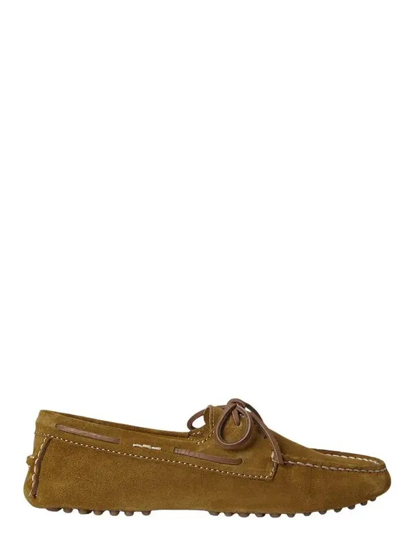 Ralph Lauren Suede Camp Driver - Artichoke