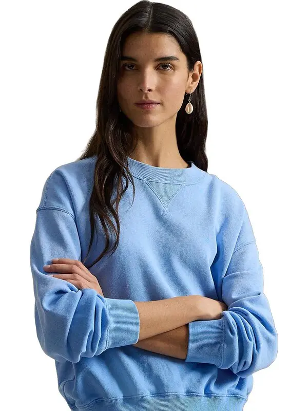 Ralph Lauren Relaxed Fleece Crewneck - Chatham Blue