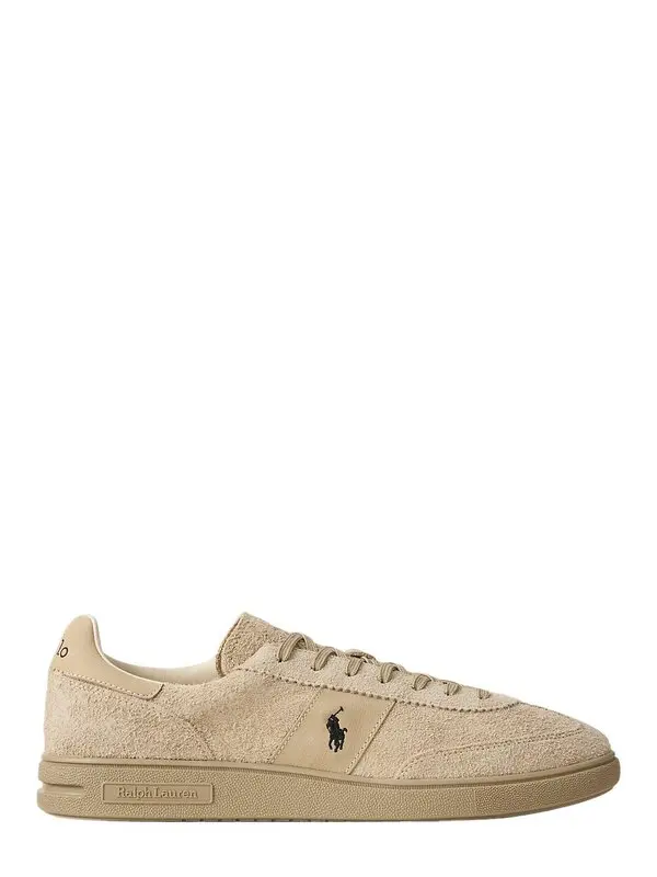 Ralph Lauren Bedford Suede Sneakers - Tonal Milkshake