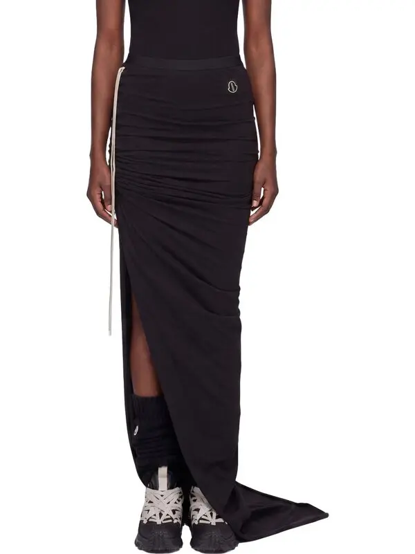 Rick Owens Draped Maxi Skirt - Black