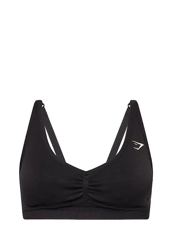 GYMSHARK Lift Seamless Sports Bra - Gs Black/gs Black Marl