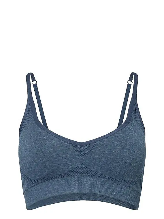 GYMSHARK Vital Seamless Sports Bra - Gs Stealth Blue/ Marl