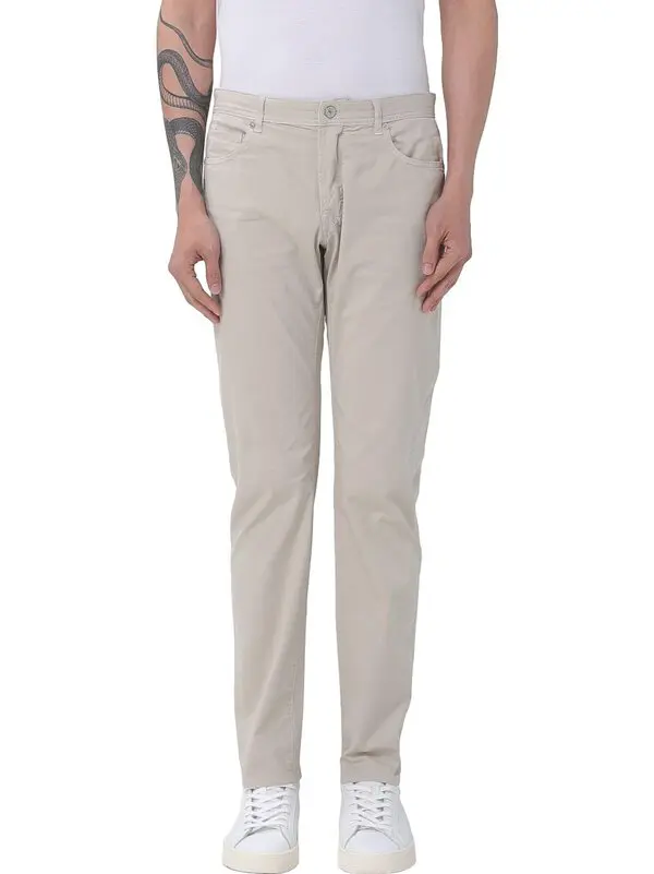 BROOKSFIELD Tailored Cotton Trousers - Beige