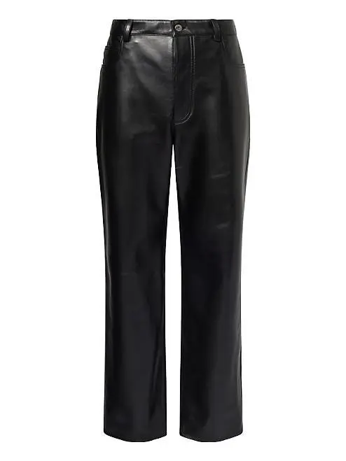 Bottega Veneta Intrecciato Pocket Leather Trousers - Double Black