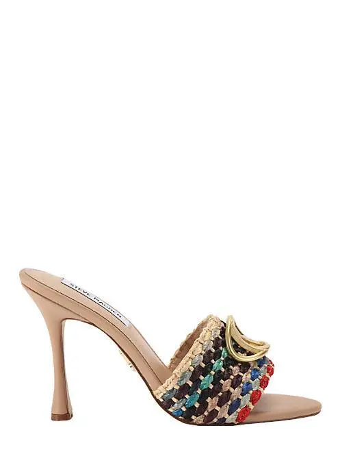 Steve Madden Dappery Heeled Raffia Sandals - Mult/other