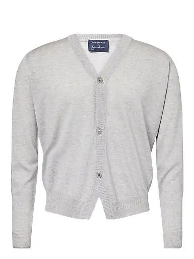 John Smedley X Bill Nighy Merino Wool Cardigan - Nimbus/snw