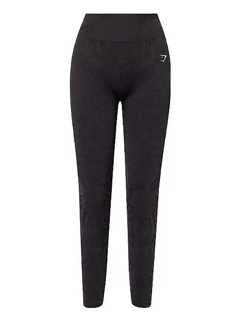 GYMSHARK Adapt Animal X Whitney Leggings - Gs Black/gs Asphalt Grey