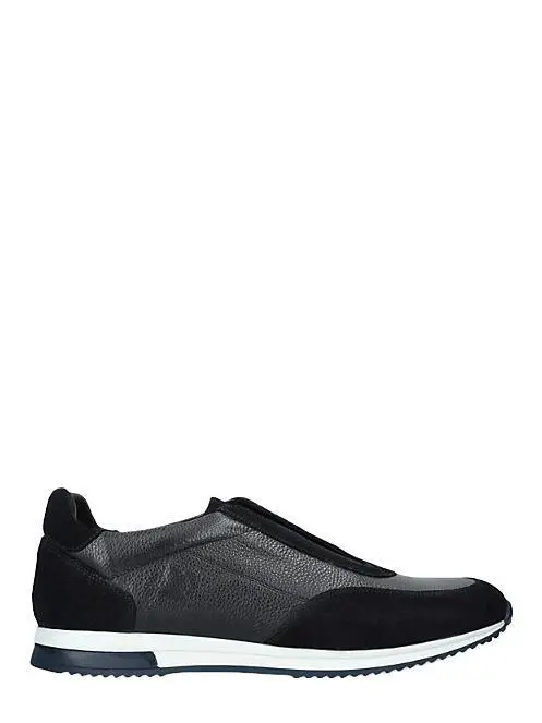 LOAKE Leather And Suede Trainers - Navy