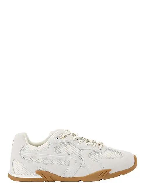 Kurt Geiger Lather Suede And Mesh Trainers - White