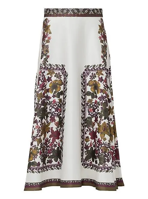 LEEM Floral-print High-waist Maxi Skirt - Multi-coloured