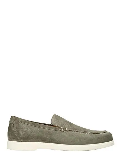 LOAKE Tuscany Suede Loafers - Pale Green