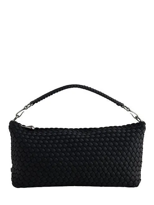 NAGHEDI Porto Halfmoon Woven Shoulder Bag - Onyx