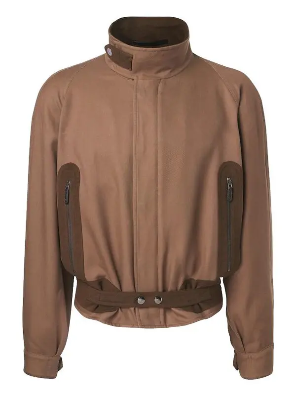Giorgio Armani Archivio Silk Bomber Jacket - Brown