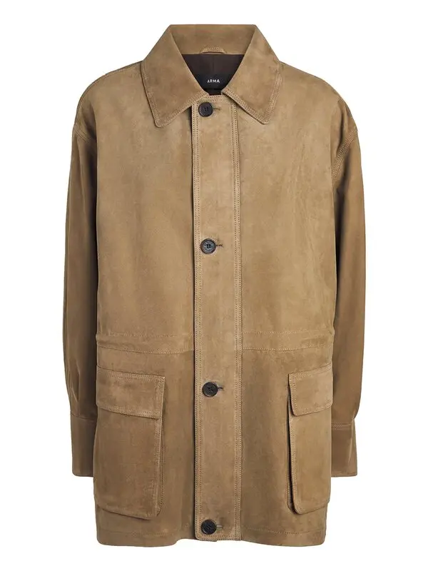 ARMA Lamb Suede Mira Jacket - Green