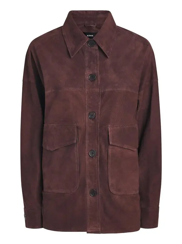 ARMA Goat Suede Emilla Shacket - Brown