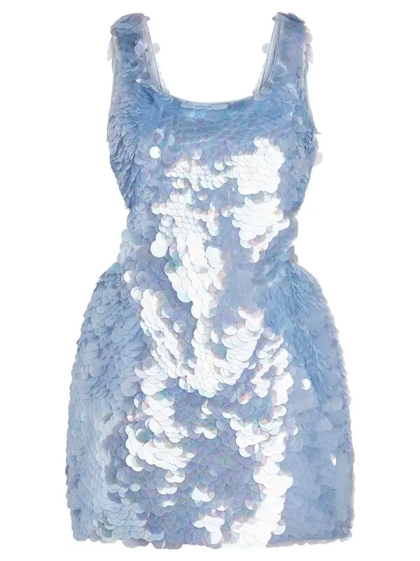 Simkhai Sequin Emilie Mini Dress - Blue