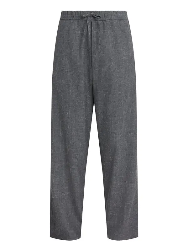 Officine Générale Nilson Organic Cotton Poplin Trousers - Grey