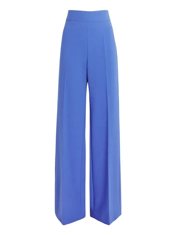 Carolina Herrera Stretch-wool Wide-leg Diane Trousers - Blue