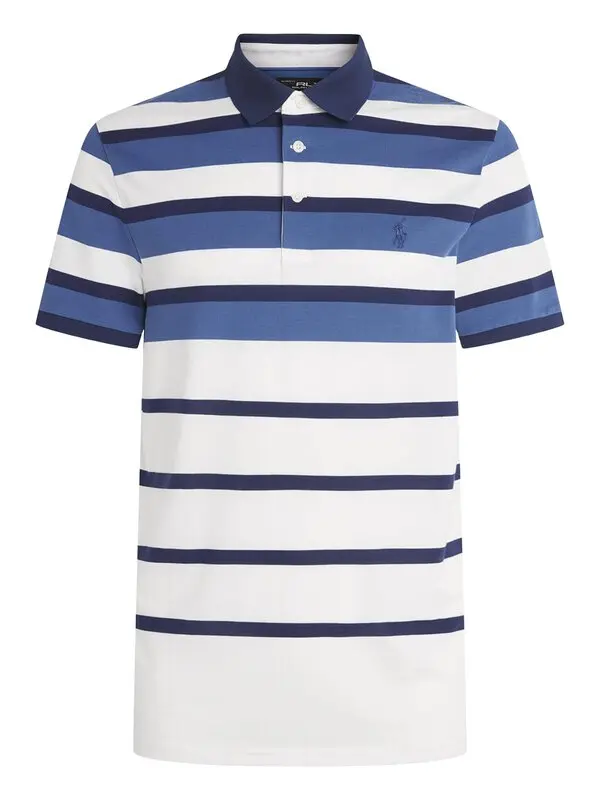 Rlx Ralph Lauren Stretch-cotton Performance Polo Shirt - Navy