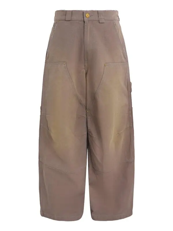 WILLY CHAVARRIA Cotton Stockton Trousers - Grey
