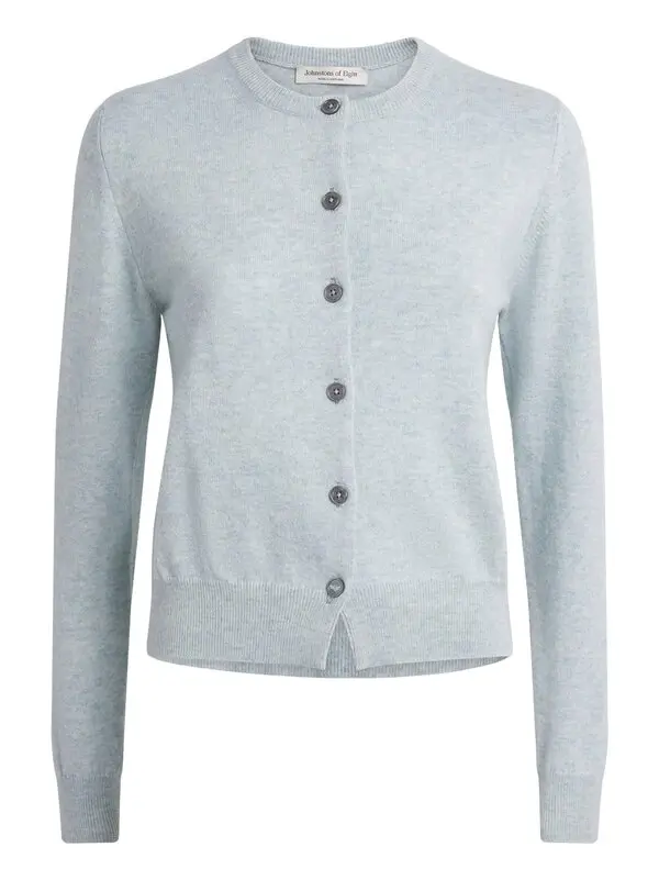 Johnstons Of Elgin Cashmere Iris Cardigan - Green