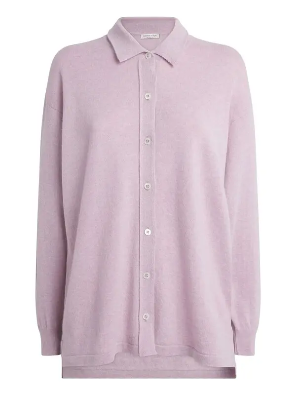 Johnstons Of Elgin Cashmere Munro Cardigan - Pink