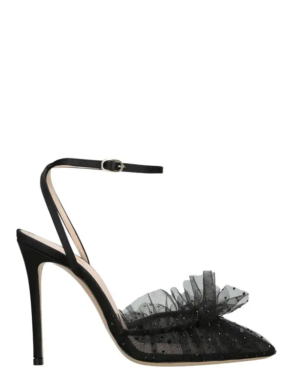 ANDREA WAZEN Embellished Franca Sparkle Pumps 105 - Black