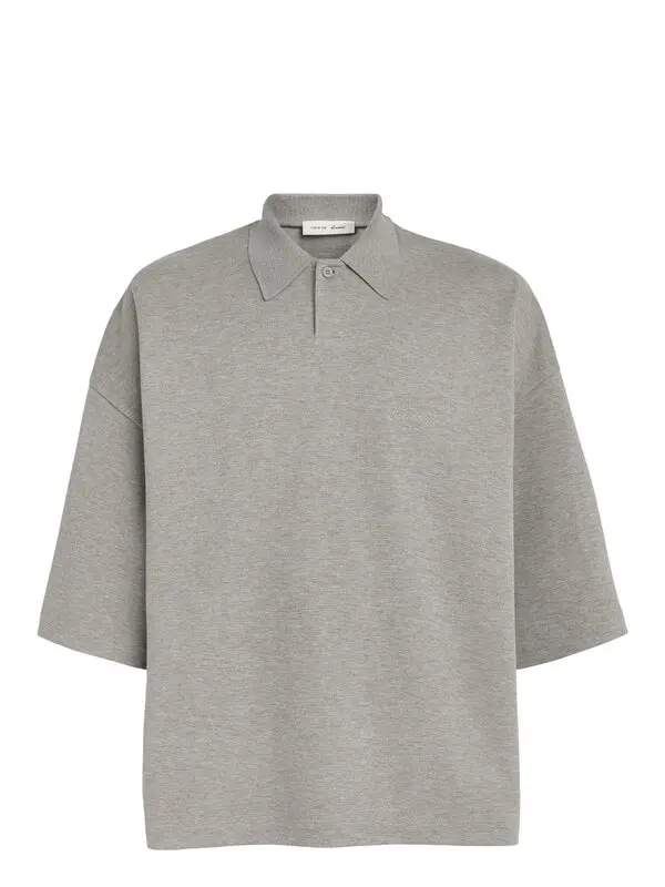 Fear Of God Cotton-blend Signature Polo Shirt - Grey