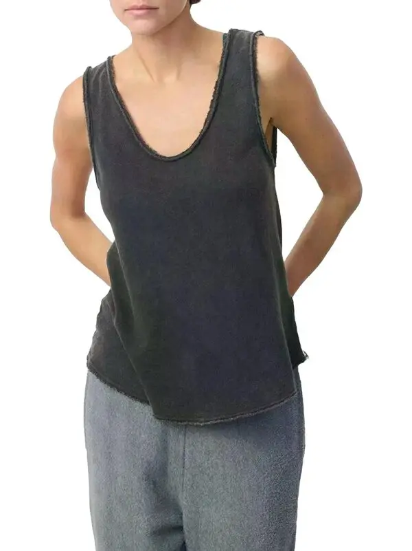 American Vintage Sonora Raw-edge Top - Black