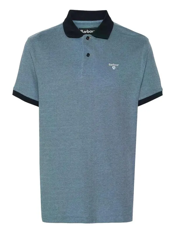 Barbour Logo-embroidered Polo Shirt - Blue