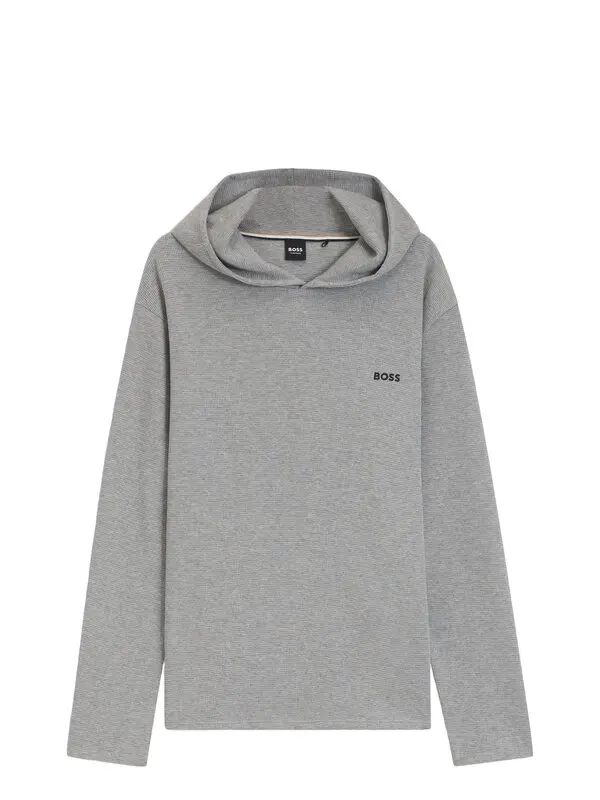 BOSS Cotton-blend Pajama Hoodie - Grey