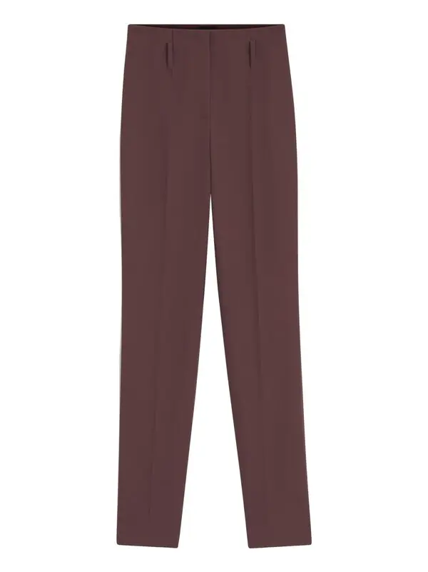 BOSS Tailored Virgin-wool Blend Trousers - Dark Brown