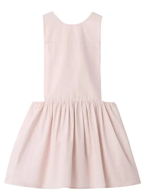 Miu Miu Poplin Mini-dress - Alabaster Pink