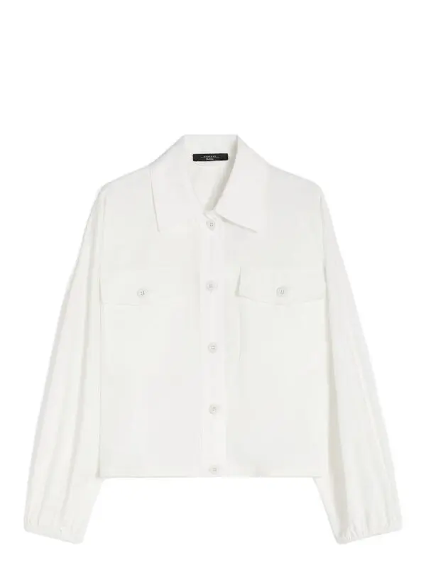 Max Mara Oversized Cotton Poplin Jacket - Ivory
